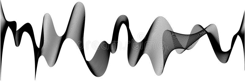 Abstract Pattern Colored Waves Spectrum Black Transition Transparent ...