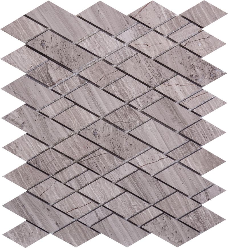 Seamless White Diamond Shaped Marble Mosaic Pattern Stock Photo - Image ...