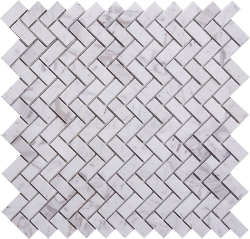 Seamless White Rectangle Marble Mosaic Pattern Stock Image - Image of ...