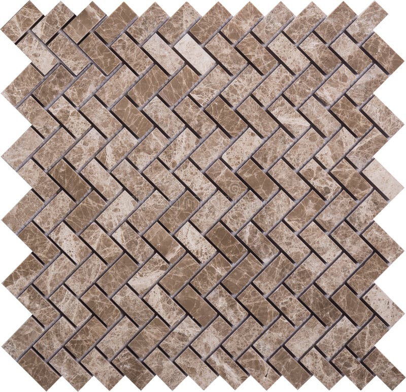 Seamless Brown Rectangle Marble Mosaic Pattern Stock Image - Image of ...