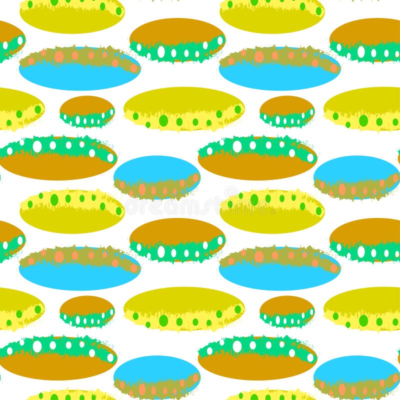 Abstract Pattern with Colorful Ovals Stock Vector - Illustration of ...