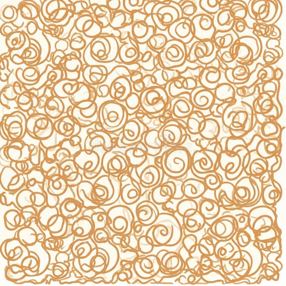 Abstract Pattern Composed of Irregular, Overlapping Spirals and Loops ...