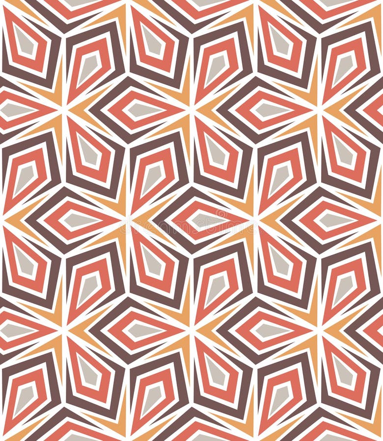 Abstract Pattern with Concentric Geometric Shapes with a Contemporary ...