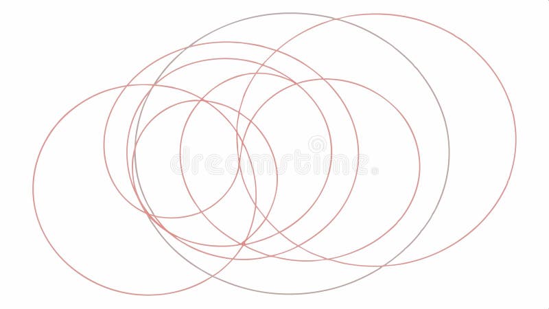 Abstract Pattern Of Concentric And Overlapping Circular Lines Vector Design Generative Ai Stock