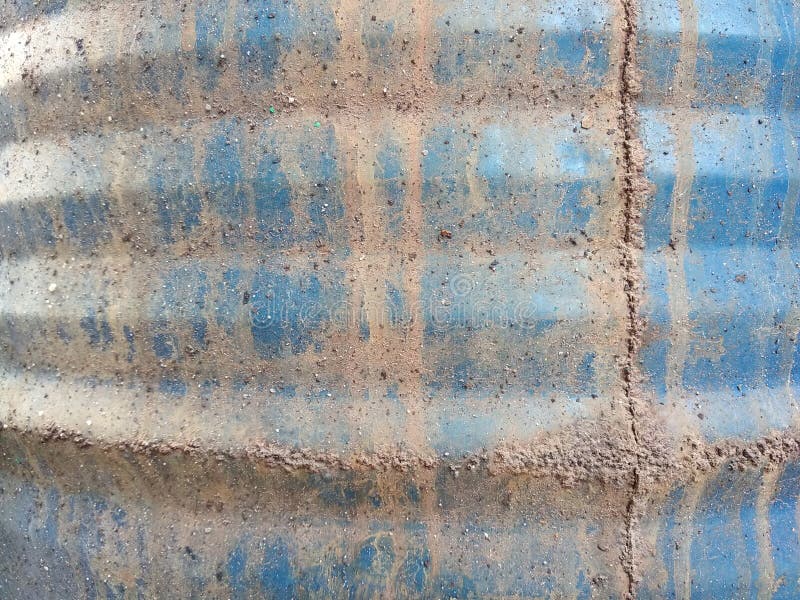 Corrosion on blue barrel stock photo. Image of metal - 296244572