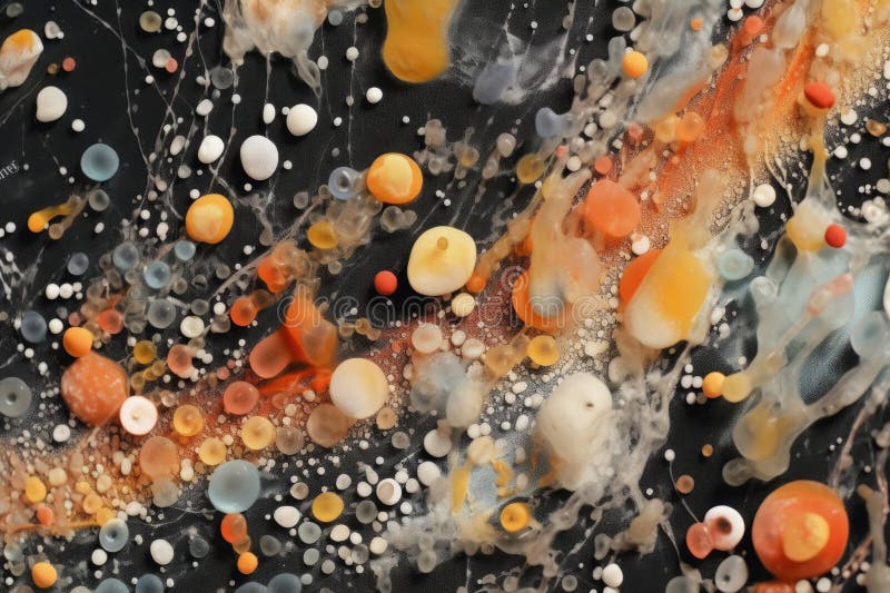 Abstract Pattern Created by Microplastics Under Magnification Stock ...