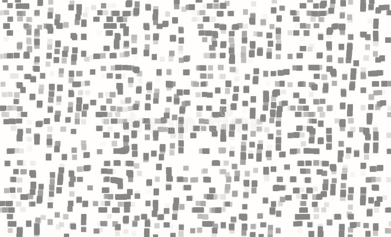 Abstract Pattern of Cubes Spaced Out Monochrome Stock Illustration ...