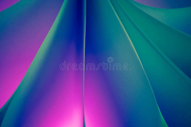 Abstract Pattern of Curved Lines. Futuristic Smooth Shapes Stock ...