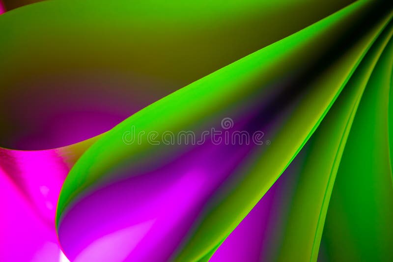 Abstract Pattern of Curved Lines. Futuristic Smooth Shapes Stock ...