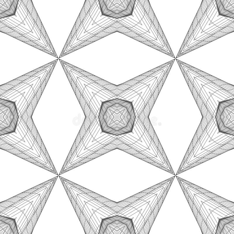 Abstract Pattern with 3D Objects and Waves. Stock Vector - Illustration ...