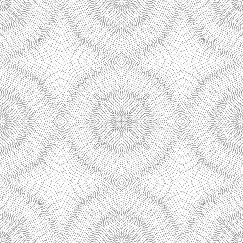 Abstract Pattern with 3D Objects and Waves. Stock Vector - Illustration ...