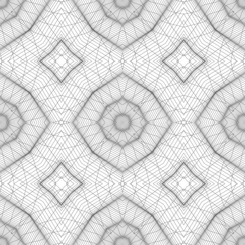 Abstract Pattern with 3D Objects and Waves. Stock Vector - Illustration ...