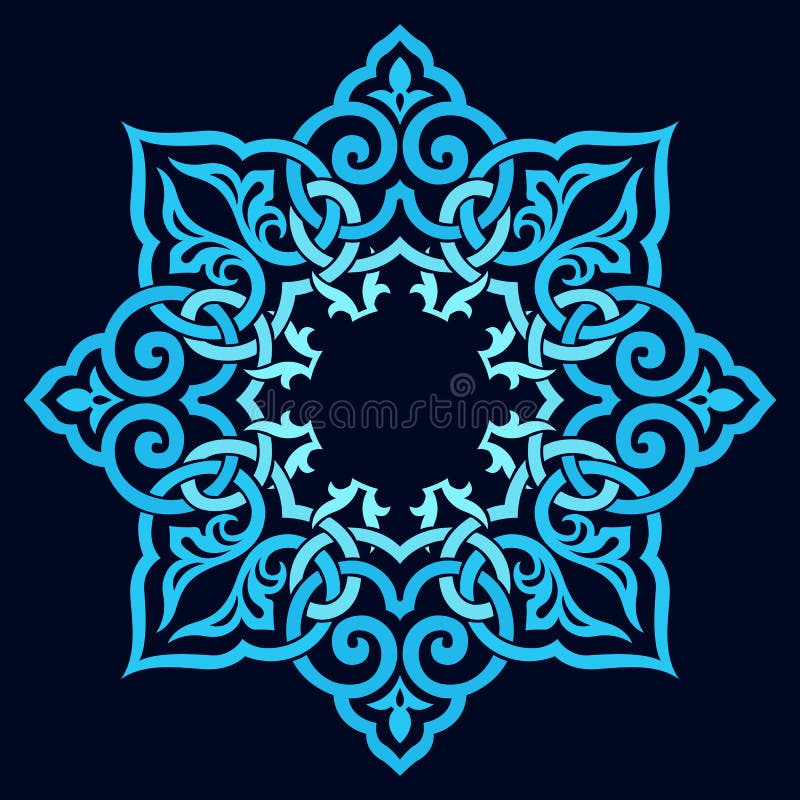 Arabic circular pattern stock vector. Illustration of decor - 24010436