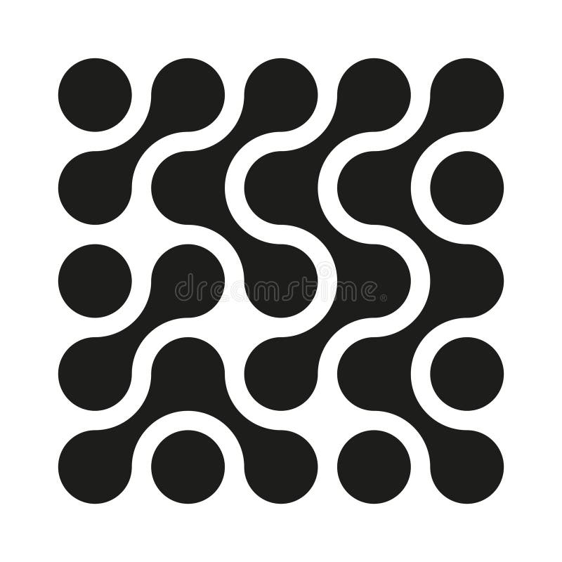 Interconnected Seamless Pattern Texture in Dark Blue and Cream Colors ...