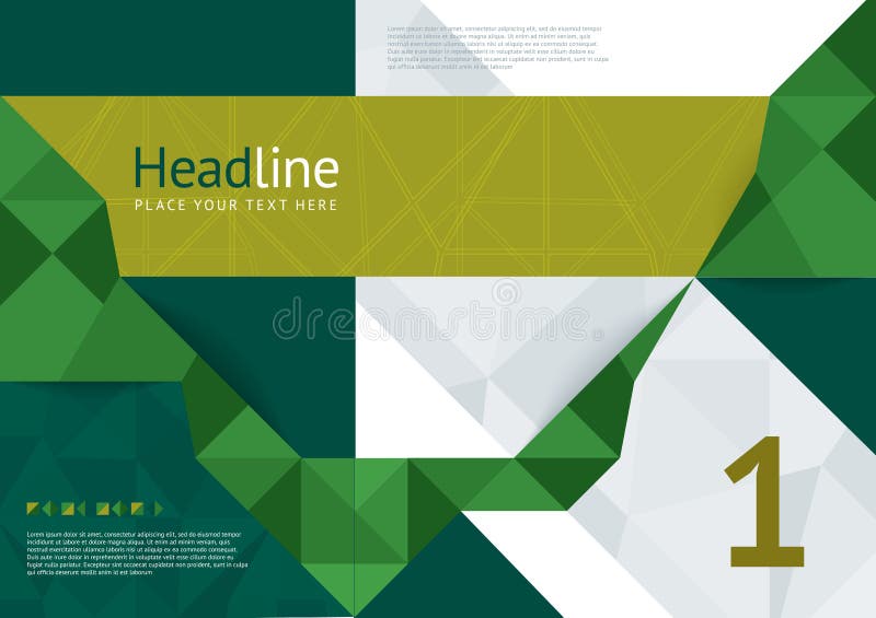 Horizontal Template for Covers, Banners, Flyers, Leaflets. Stock Vector ...