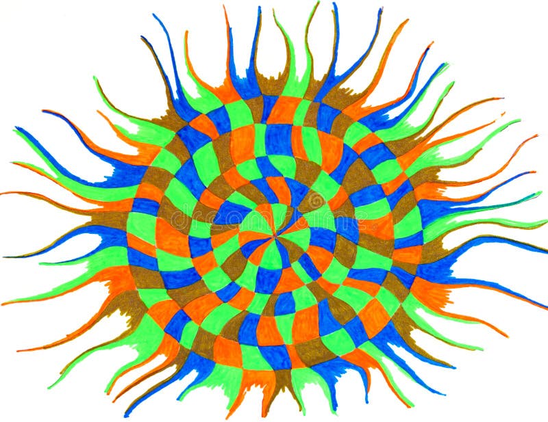 Abstract pattern drawing. stock illustration. Illustration of artistic ...