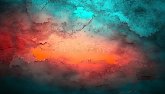 An Abstract Pattern Emerges from a Background that Blends Warm and Cool ...