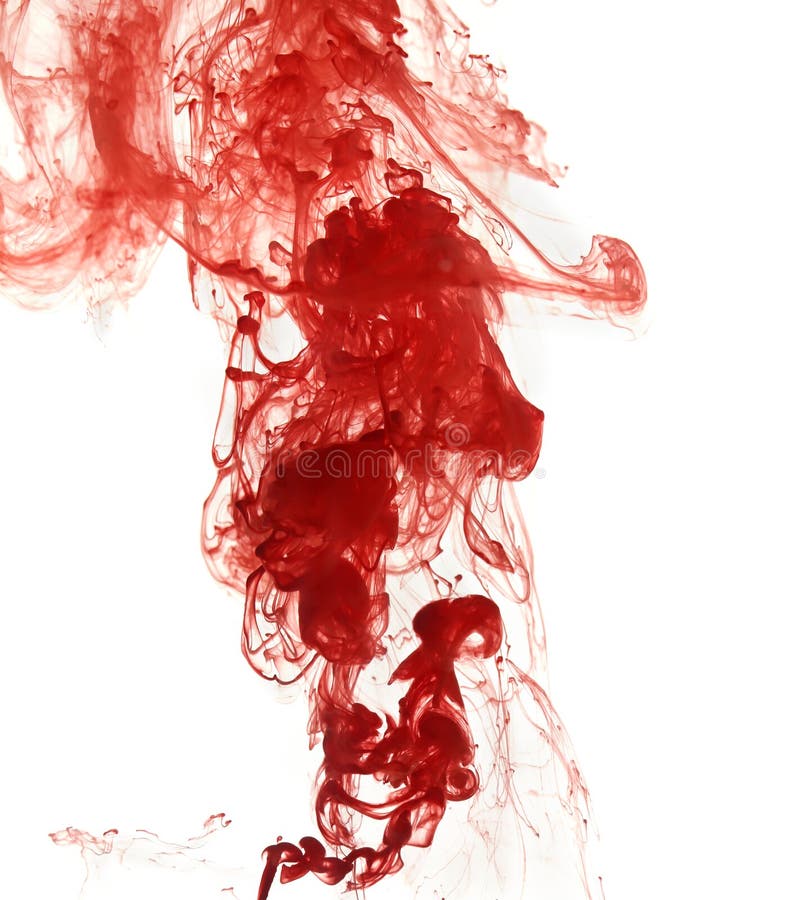 Red ink into the water stock image. Image of mixing, physical - 99268509