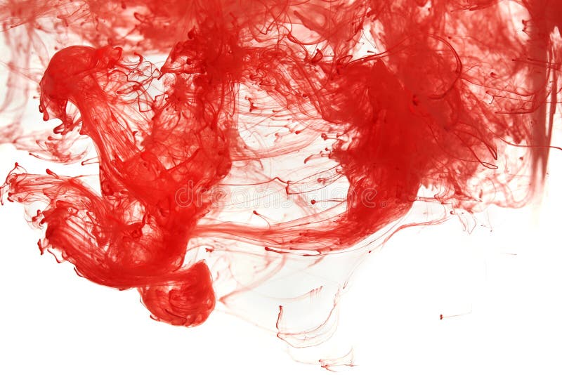 Red ink into the water stock photo. Image of stirring - 99268568