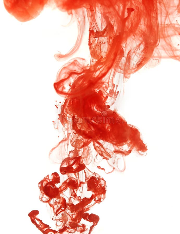 Red ink into the water stock image. Image of drop, science - 110568069