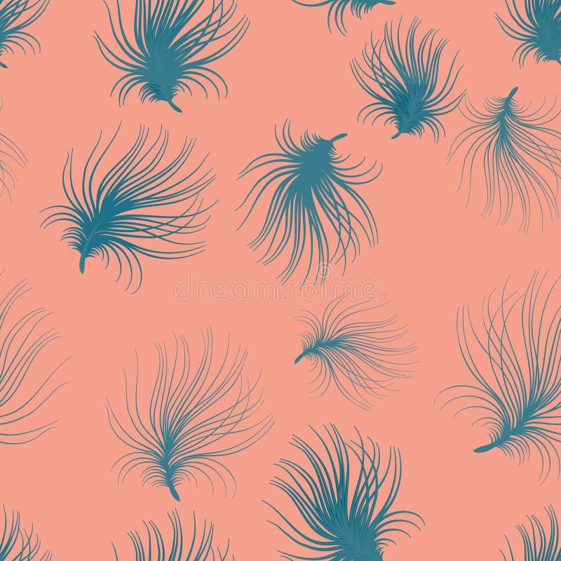Abstract Pattern with Feathers Illustration Stock Illustration ...