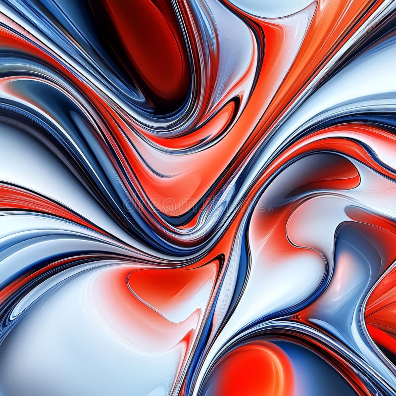 The Abstract Pattern Features Vibrant Colors that Swirl and Resemble a ...