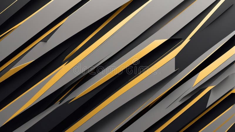 Abstract Pattern Featuring Black, Gray, and Golden Layers Creating an ...