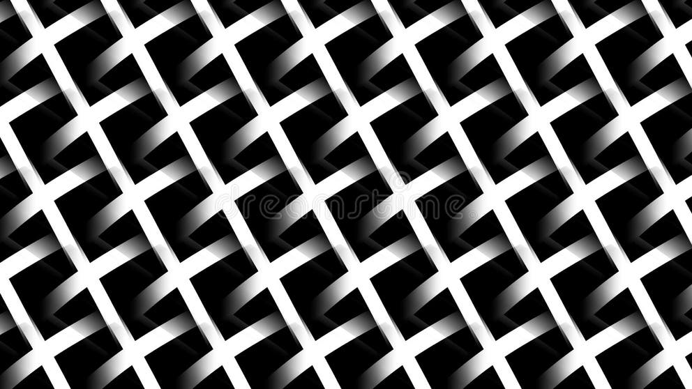 Abstract Pattern Featuring a Black and White Lattice Design Stock ...