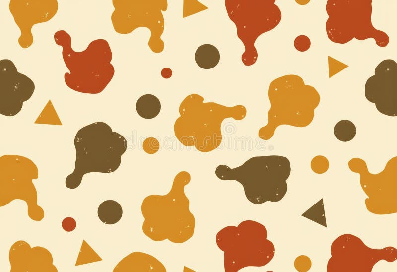 Abstract Pattern Featuring Colorful Shapes in Warm Tones on a Light Background Stock Image ...