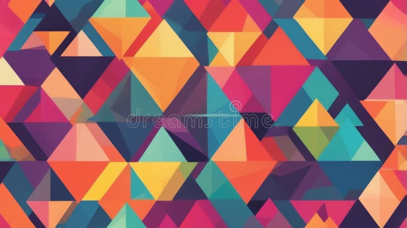 Abstract Pattern Featuring Rhombus Shapes in a Seamless Hipster Style ...