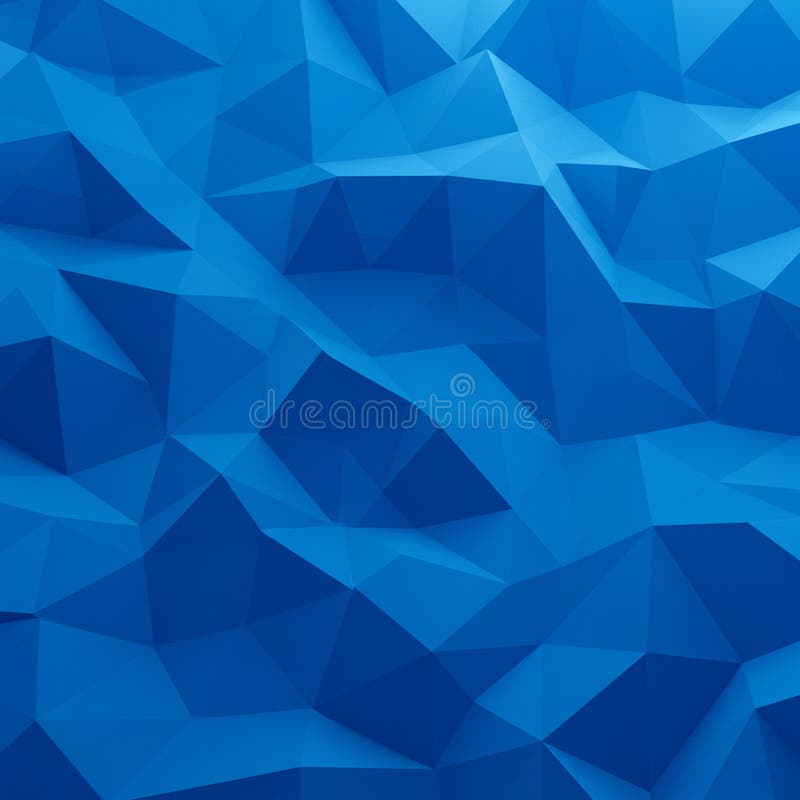 Abstract Pattern Featuring a Series of Interconnected Blue Polygons ...