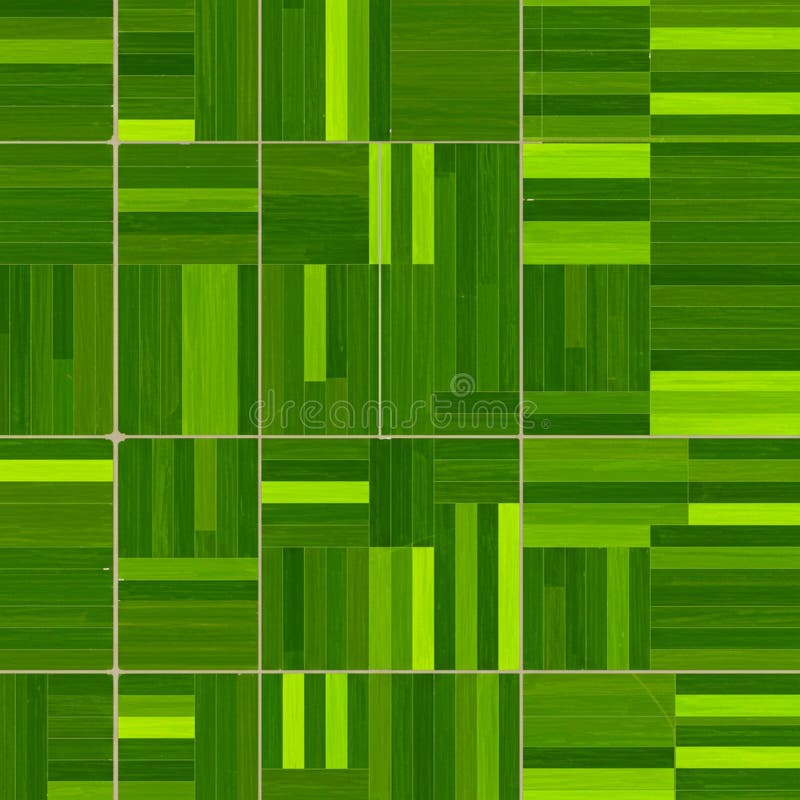 Abstract Pattern Featuring Various Green Rectangles Arranged in a Grid ...