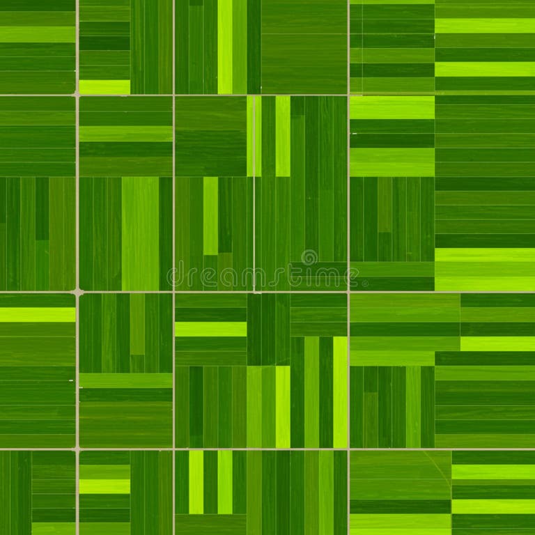 Abstract Pattern Featuring Various Green Rectangles Arranged in a Grid ...