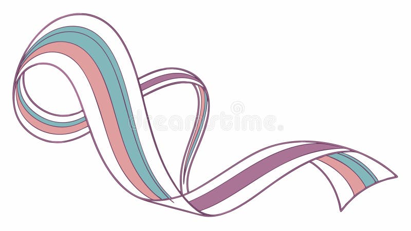 Abstract Pattern of Flowing Ribbon Illustration, Vector Design ...