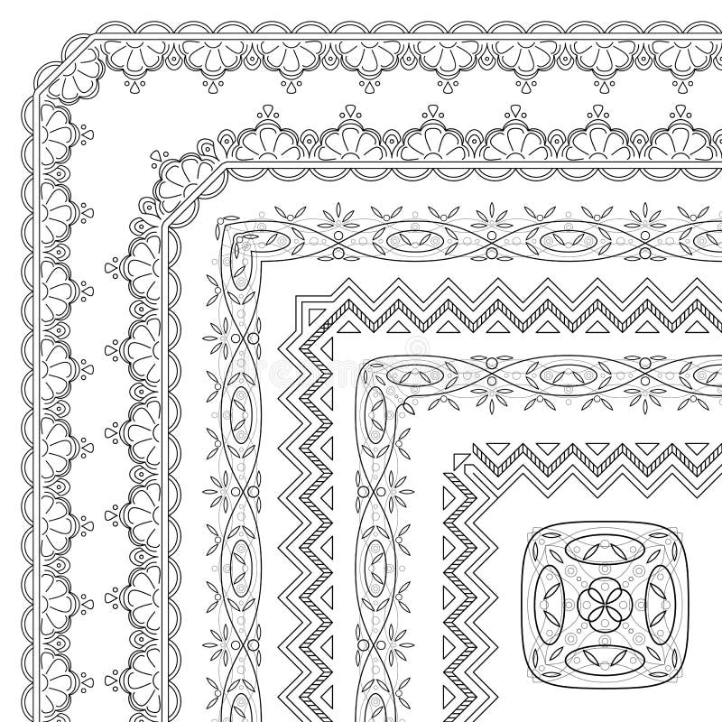 Abstract contour pattern stock vector. Illustration of pattern - 40322422