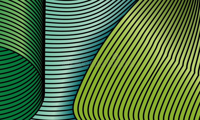 Abstract Pattern of Gradient Lines. Template for Packaging, Poster ...