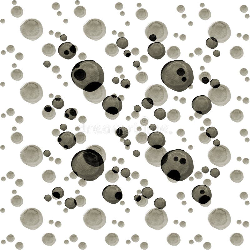 The Abstract Pattern of Gray Colorful Watercolor Circles Different ...