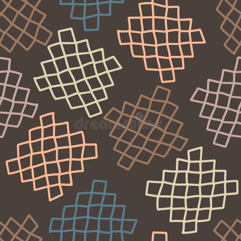 Abstract Pattern with a Grid-like Shapes Made of Interconnected ...