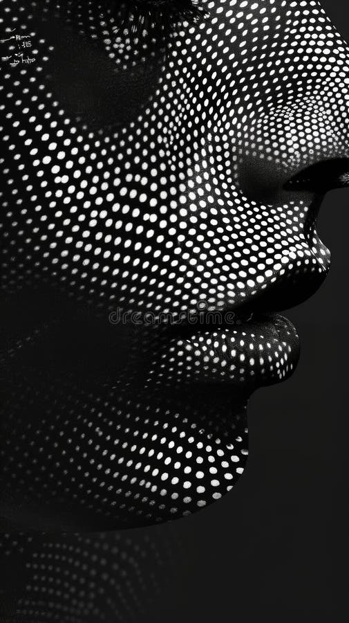 Abstract Pattern on Human Face Stock Image - Image of mystery ...