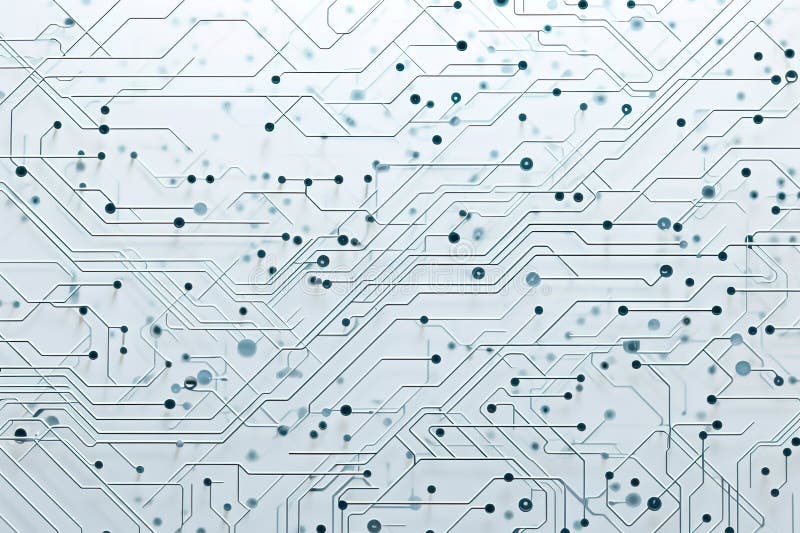 Abstract Pattern Inspired by Futuristic Circuitry, Using Lines and Nodes To Create a Tech ...