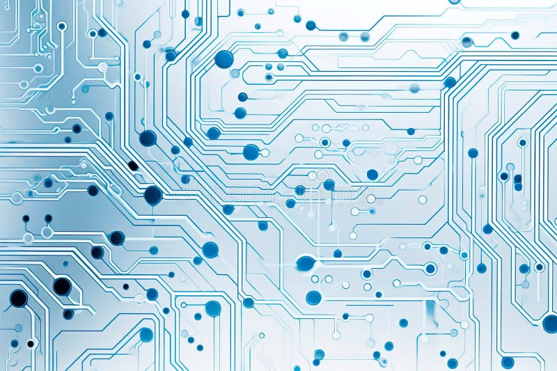 Abstract Pattern Inspired by Futuristic Circuitry, Using Lines and Nodes To Create a Tech ...