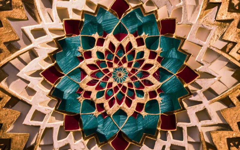 Ai-Generated, an Abstract Pattern Islamic Geometric Art Stock ...