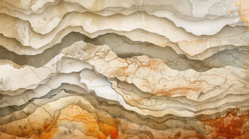 Abstract Pattern with Layered Earth Tones, Inspired by Nature and ...