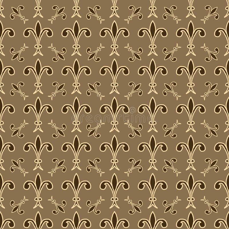 Abstract Pattern Lily Color Doodles Stock Illustration - Illustration ...