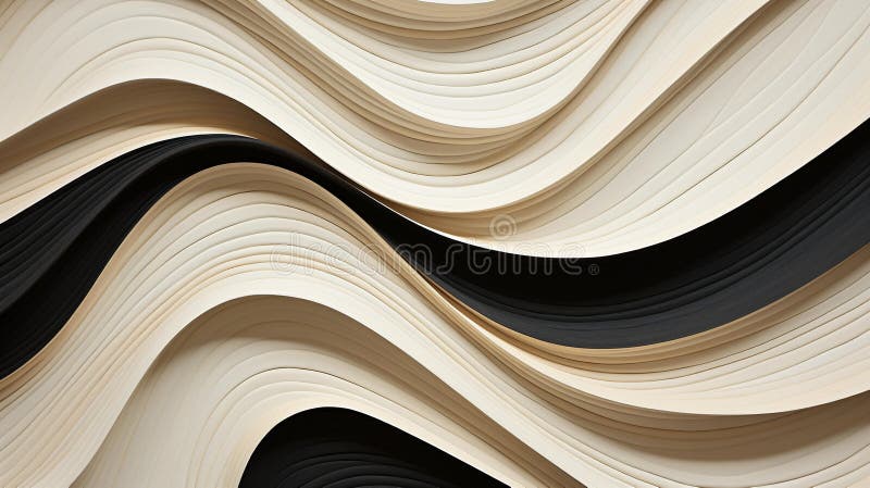 An Abstract Pattern of Lines and Curves that Creates a Dynamic ...