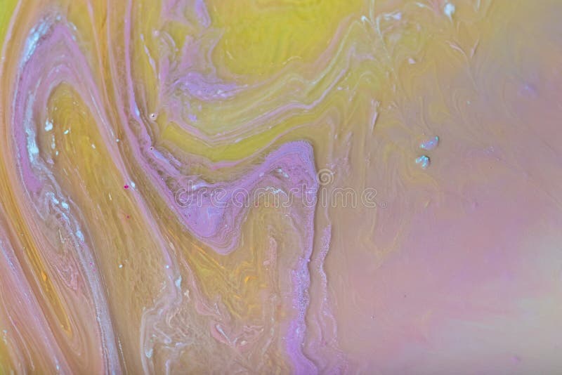 Abstract Pattern of Liquid Mixed Oil Paints. Stock Photo - Image of ...