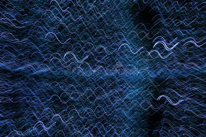 The Abstract Pattern Made by the Blue LED Lights Stock Image - Image of ...