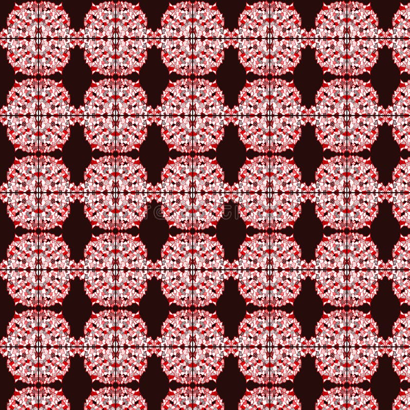 Abstract Pattern Made with Unique Drawings Stock Illustration ...
