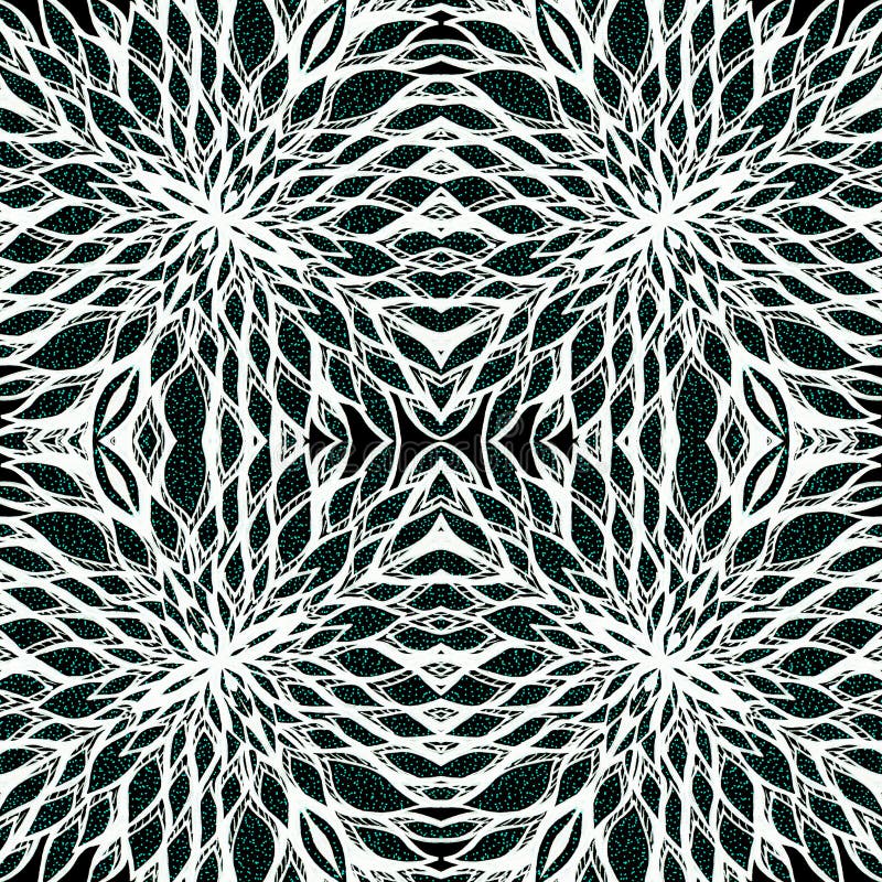 Abstract Pattern Made with Unique Drawings Stock Illustration ...