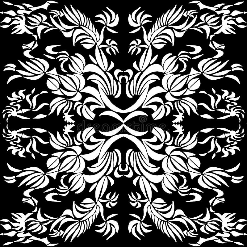 Abstract Pattern Made with Unique Drawings Stock Illustration ...